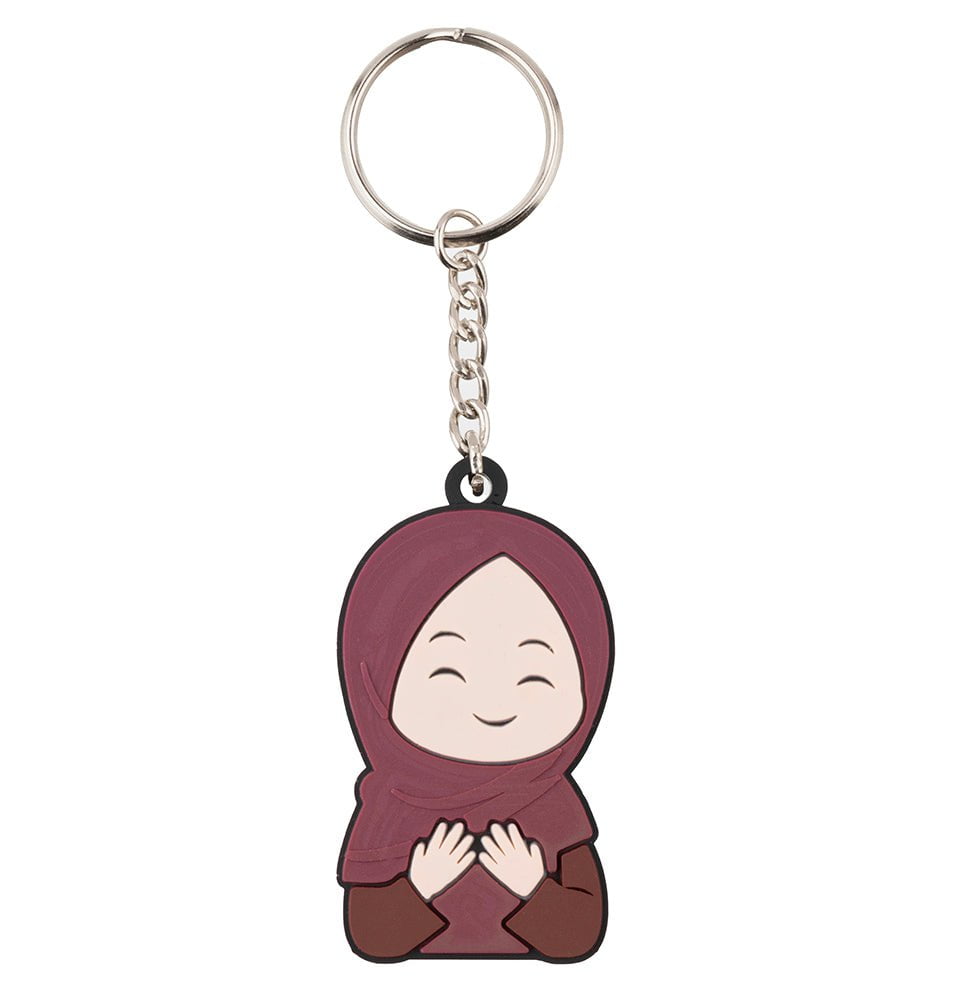 Mini Muslimah Silicone Keychain