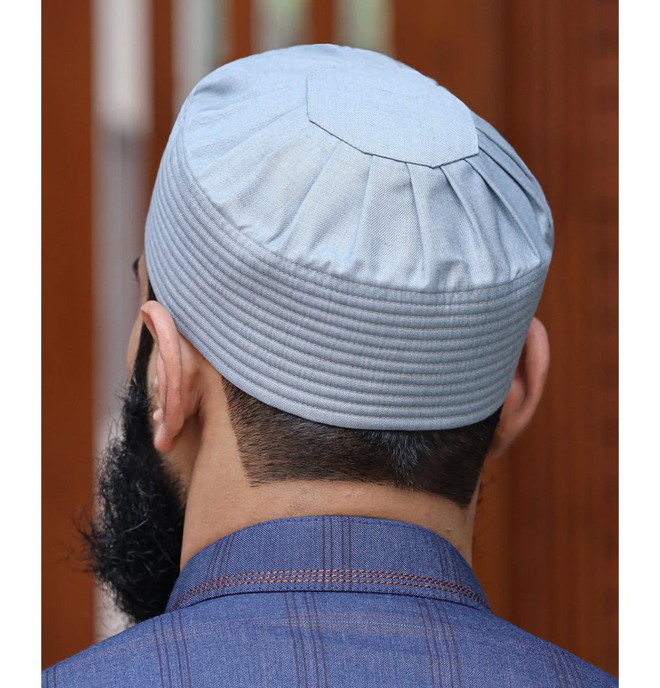 Men's Soft Islamic Turban Kufi - Light Grey