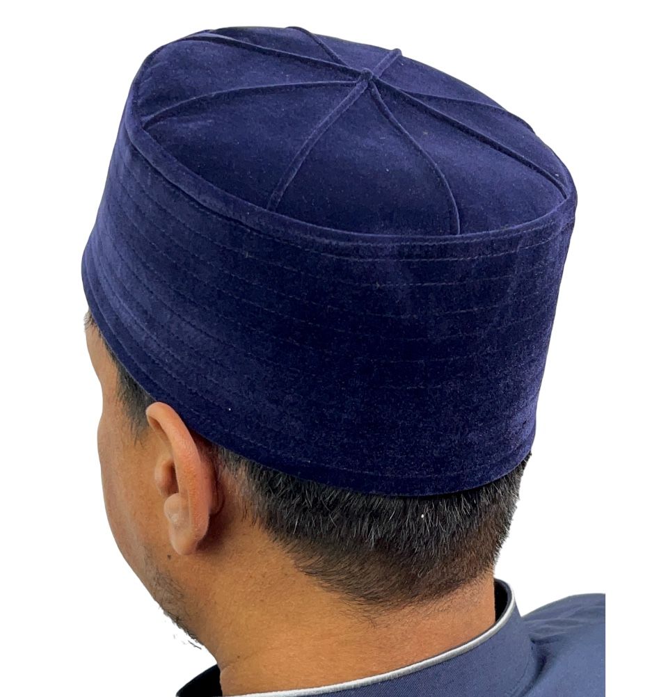 Modefa Men's Structured Kufi Hat - Velvet Blue
