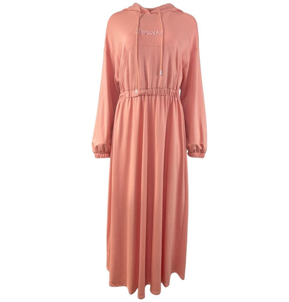 Modest Women's Sporty Dress 28819 - Peach