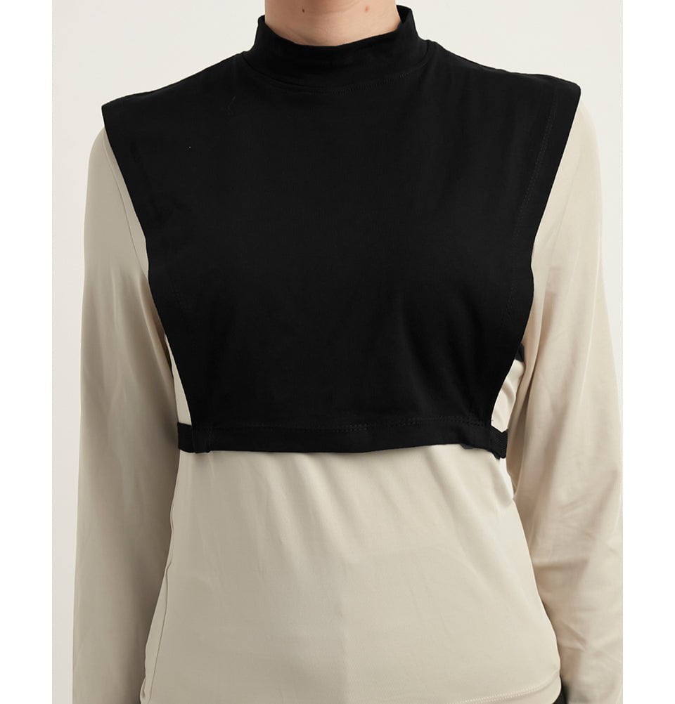 Premium Cotton Neck Cover - Black