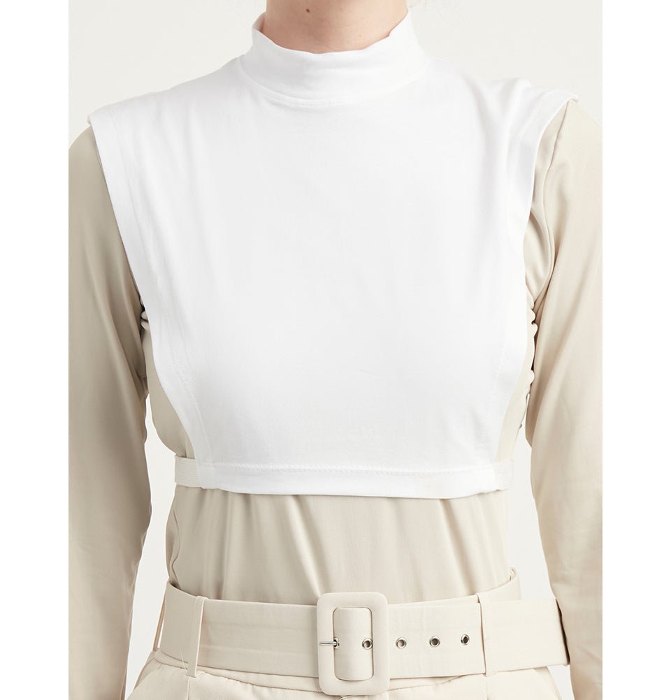 Premium Cotton Neck Cover - White