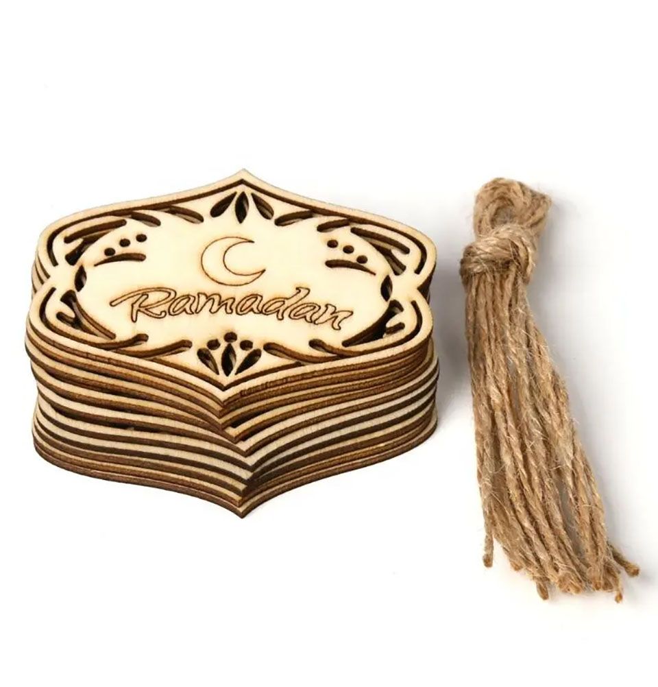 Islamic Holiday Decor | Ramadan Wood Ornaments