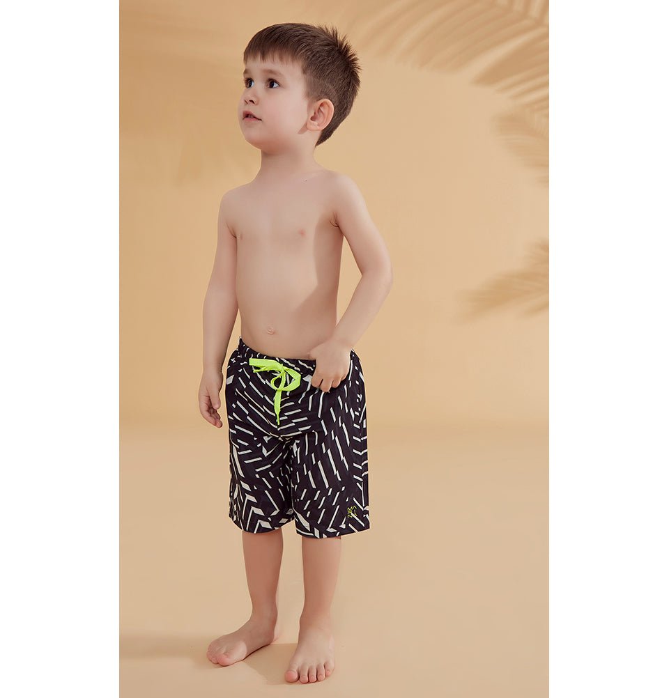 Boy's Modest Swim Shorts - MB2363 Black