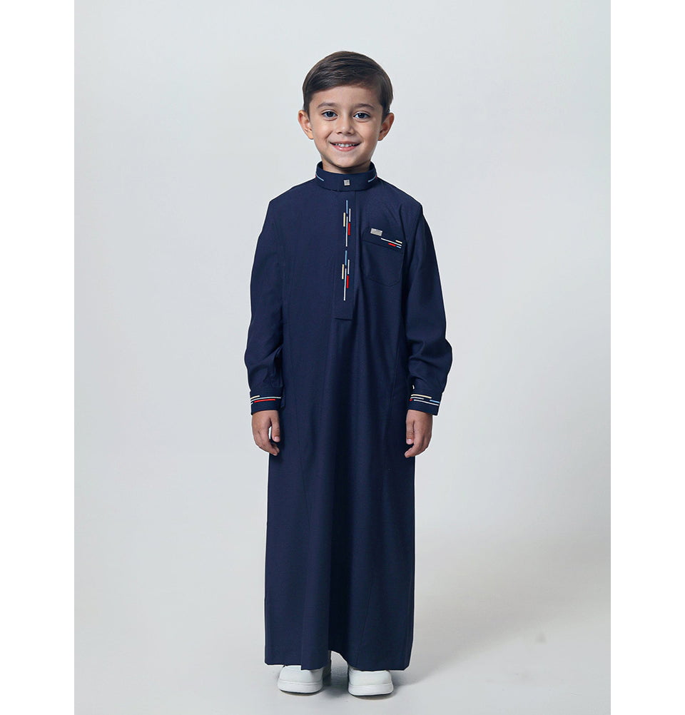 Boy's Full Length Islamic Thobe 316 - Urban Navy