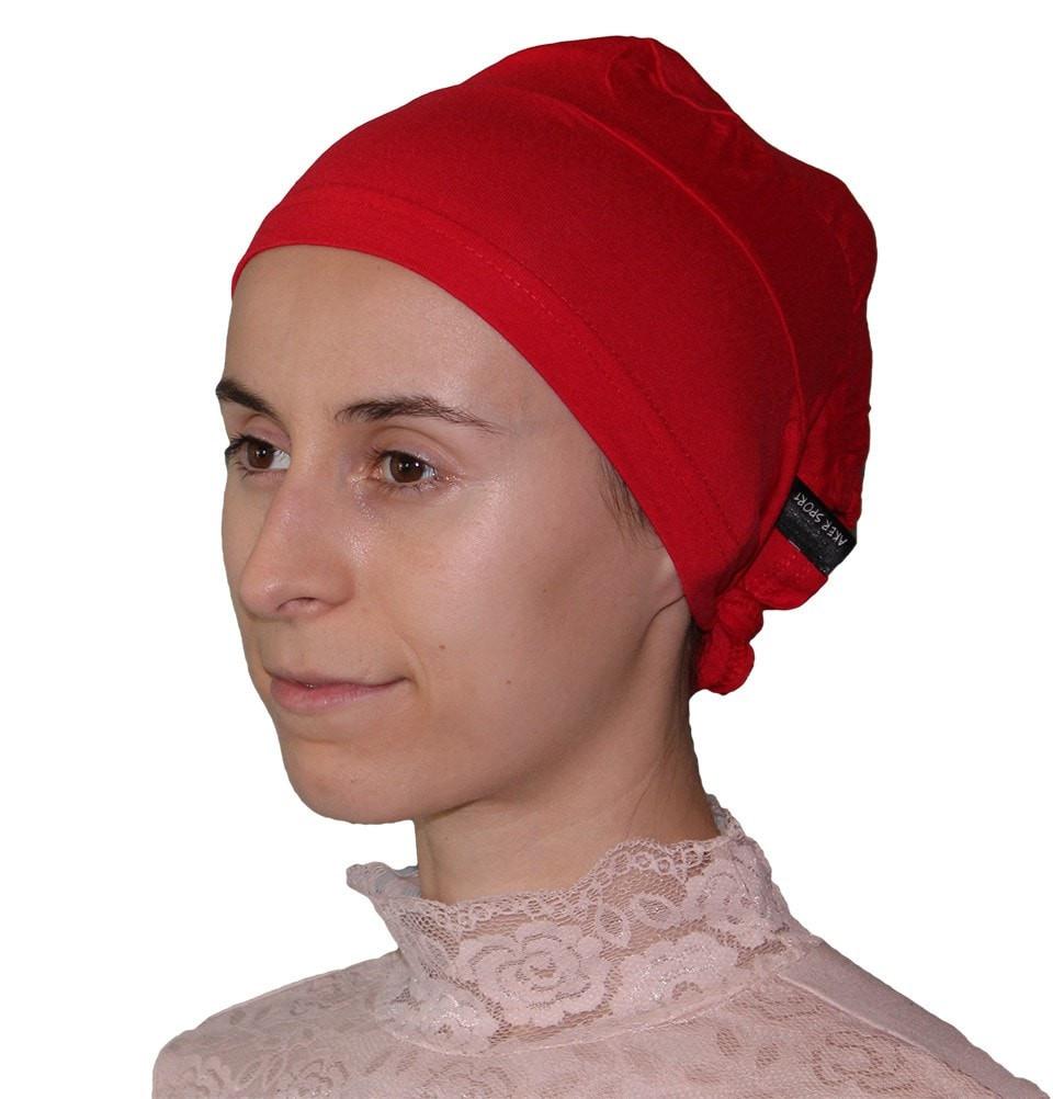 Aker Plain Hijab Bonnet Underscarf - Red
