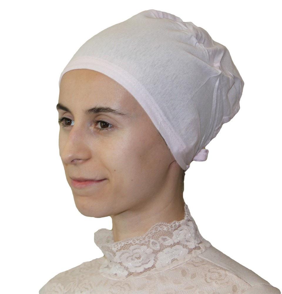Cotton Hijab Bonnet Underscarf -Pale Pink