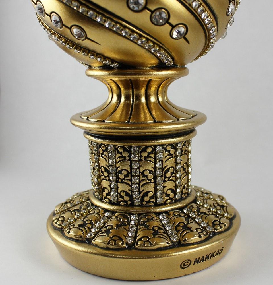 Islamic Table Decor Ayatul Kursi Egg 2957 - Mini Gold