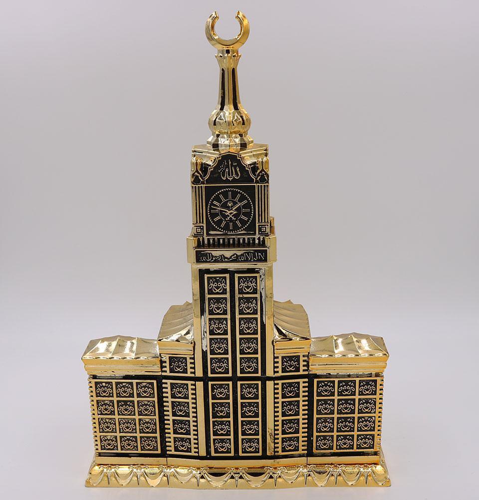 Islamic Table Decor 99 Names of Allah Kaba Clock Tower Replica - Small