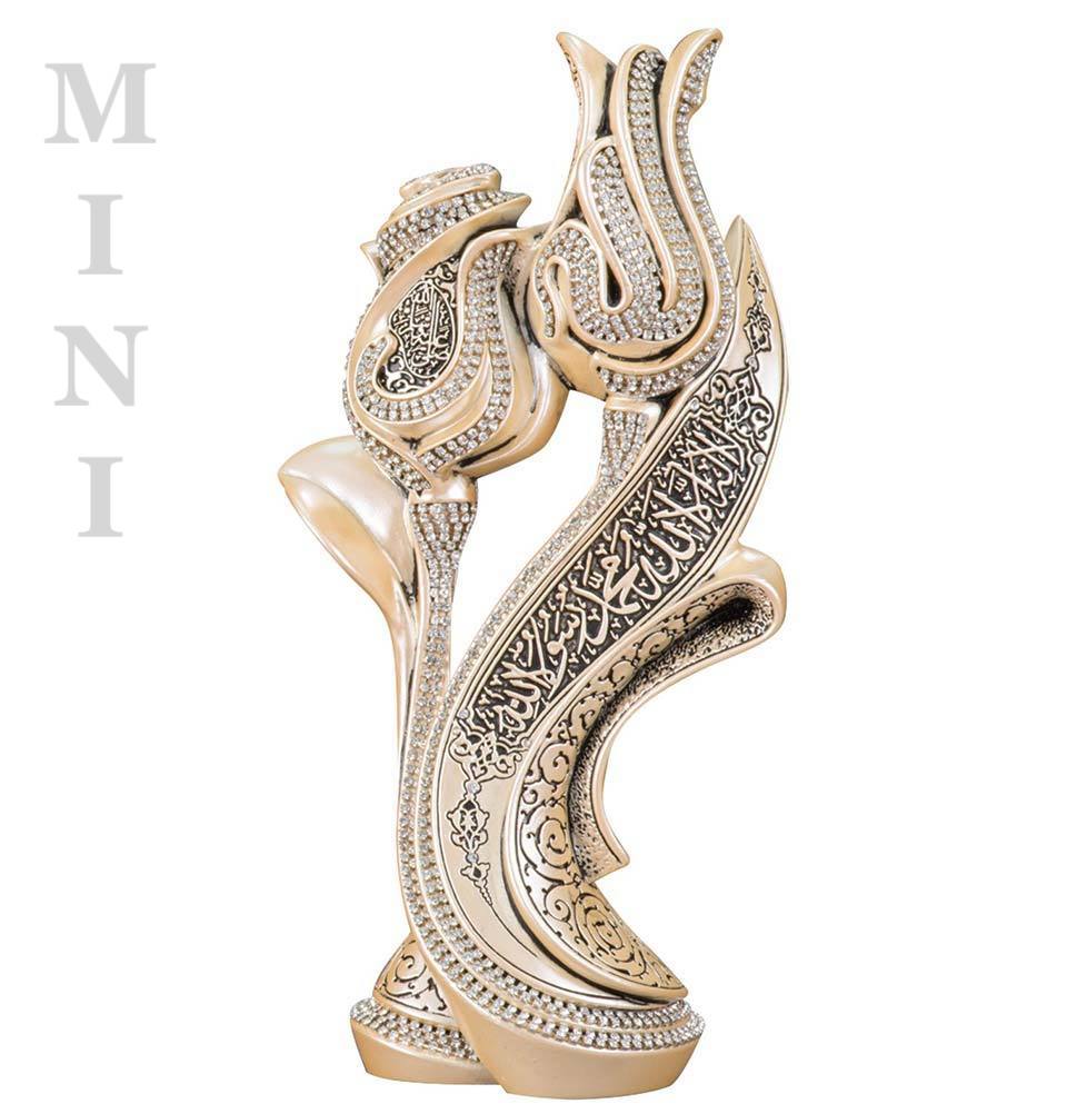 Islamic Table Decor | Lale Gul Tulip & Rose | Mother of Pearl 240-2F M