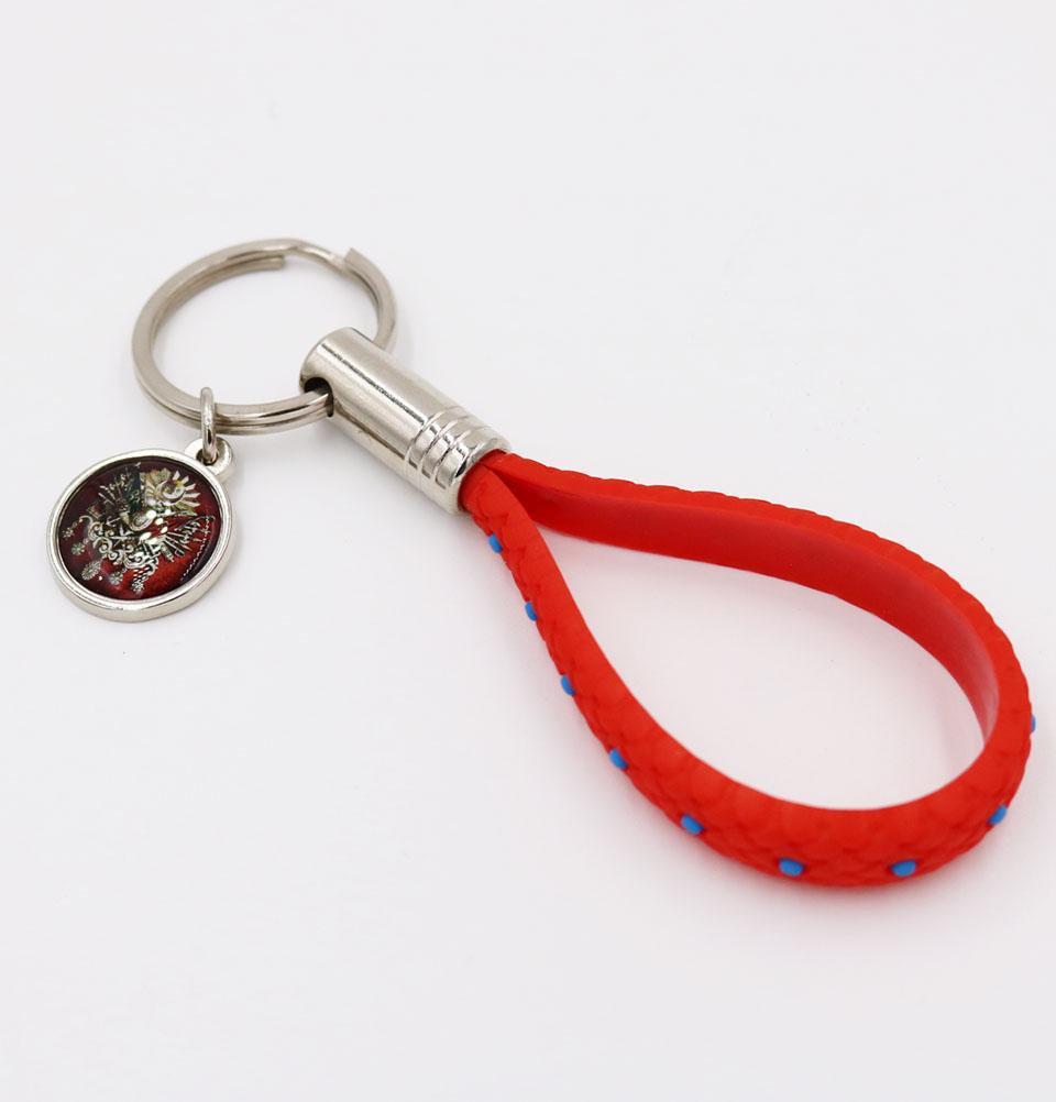 Ottoman Emblem Loop Keychain Red