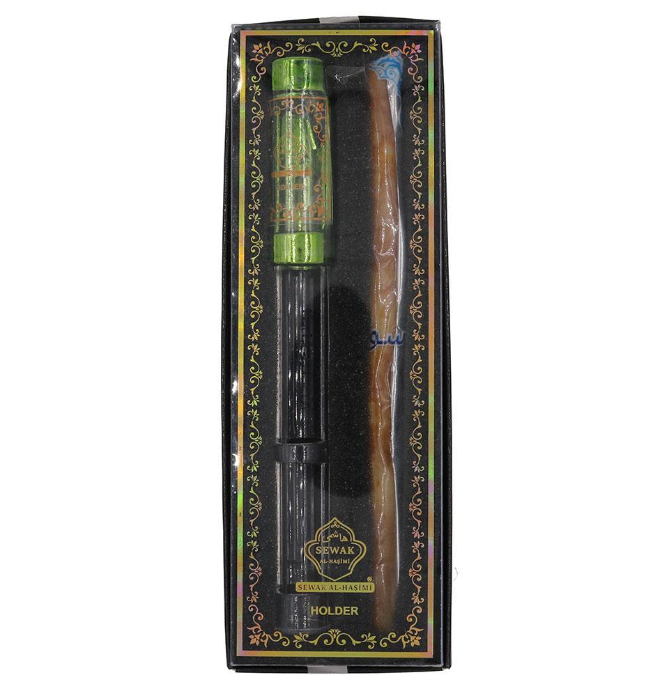 Islamic Peelu Miswak + Cutter + Storage Case - Green