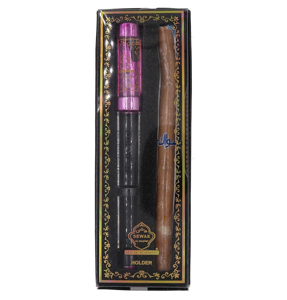 Islamic Peelu Miswak + Cutter + Storage Case - Pink