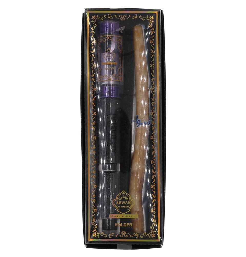 Islamic Peelu Miswak + Cutter + Storage Case - Purple