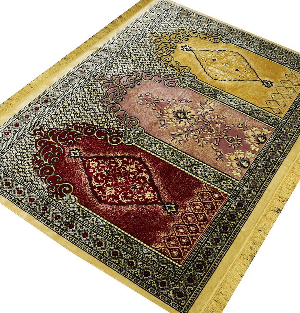 Wide 3 Person Prayer Rug Multicolored #17-2