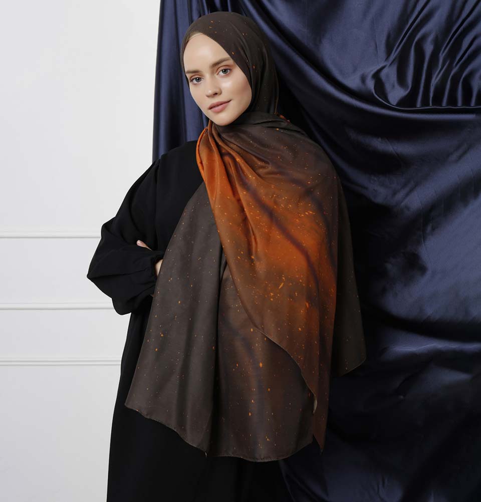 Modefa Galaxy Hijab Shawl - Burnt Orange