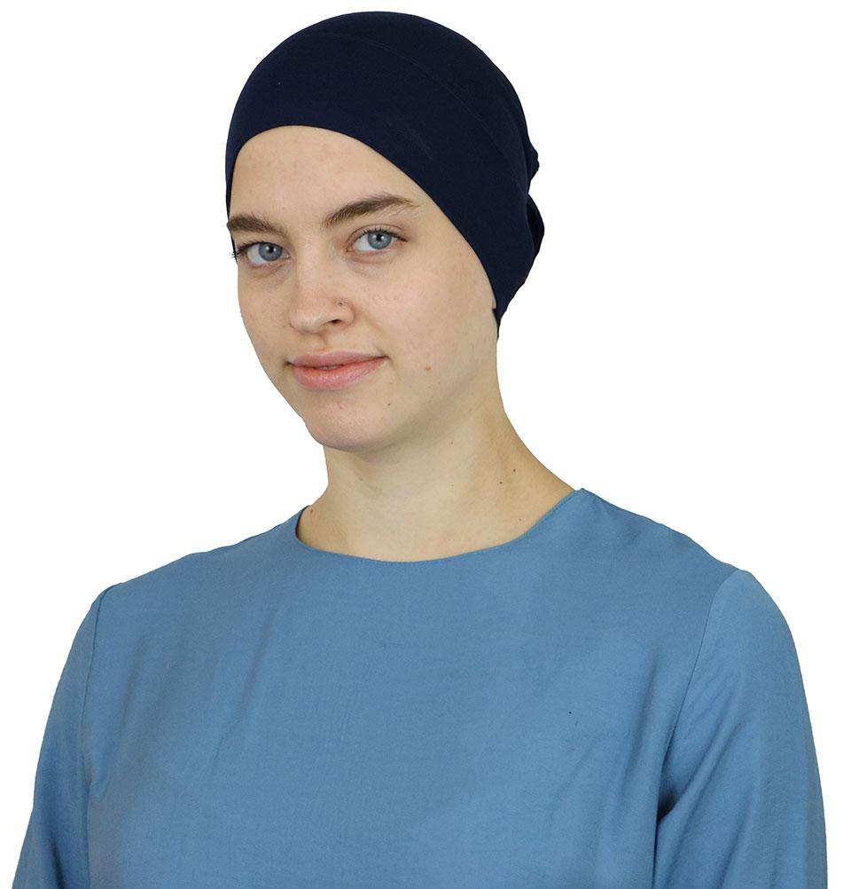Modefa Jersey Tube Bonnet Underscarf - Navy Blue