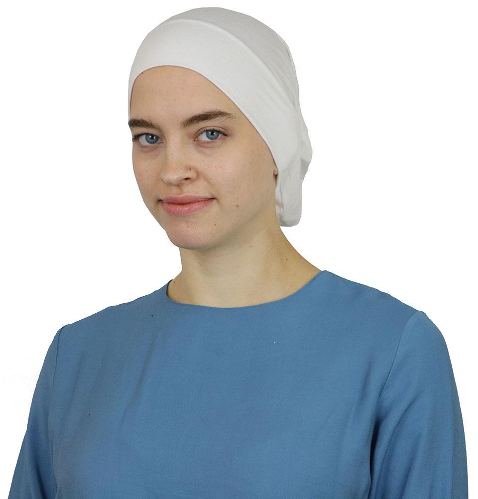Modefa Jersey Tube Bonnet Underscarf - White
